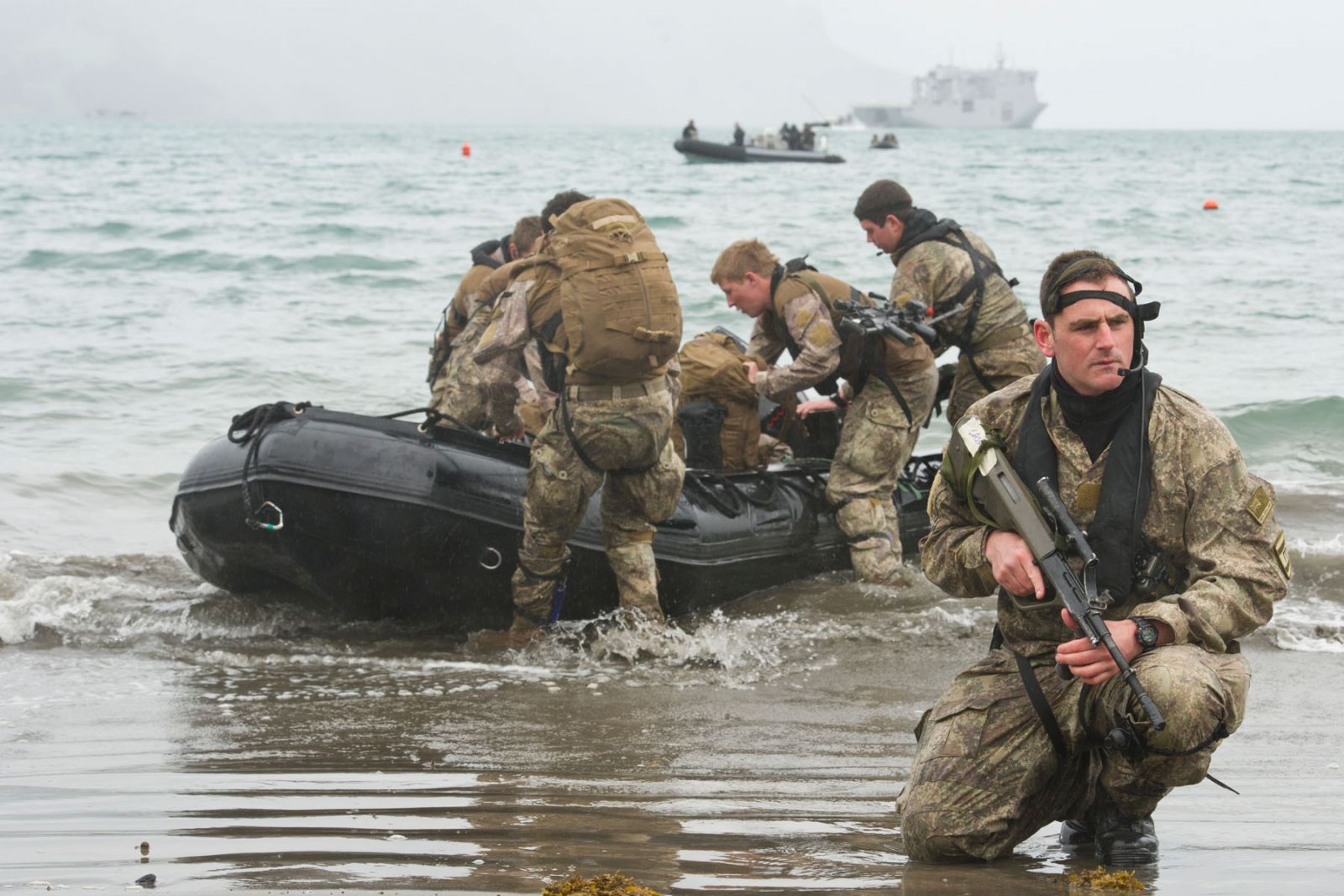 Defence Force landing at Okiwi Bay | Nelson Weekly